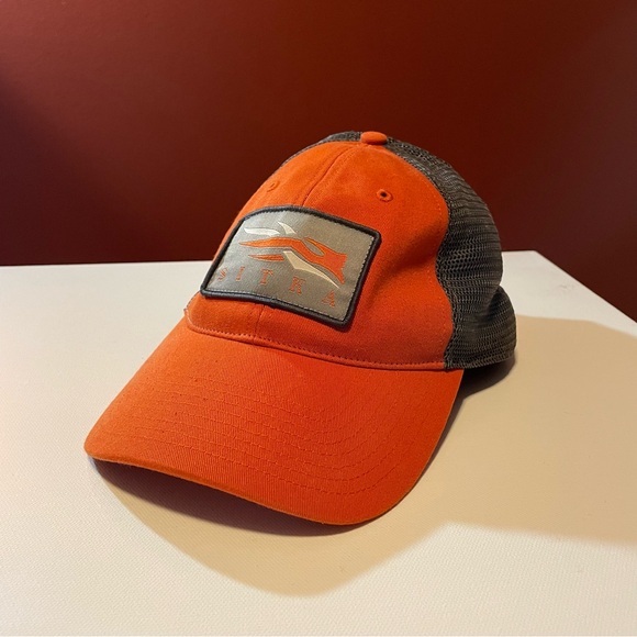 sitka | Accessories | Sitka Meshback Trucker Orange Hat Cap | Poshmark